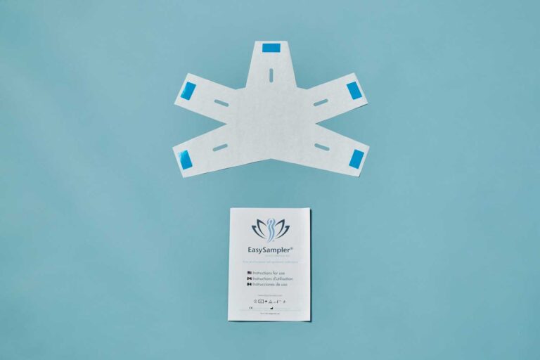 EasySampler kits with detailed instructions. Different types