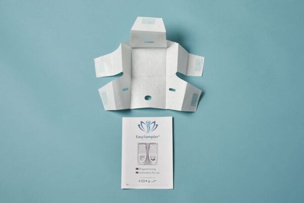 EasySampler kits with detailed instructions. Different types