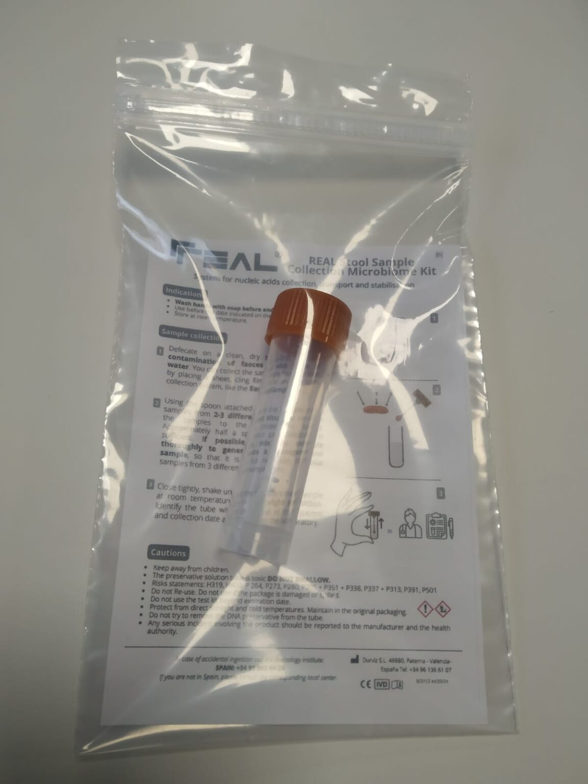 15 ml REAL Feces Sample Tube with DNA Stabilizer - GP Medical Device